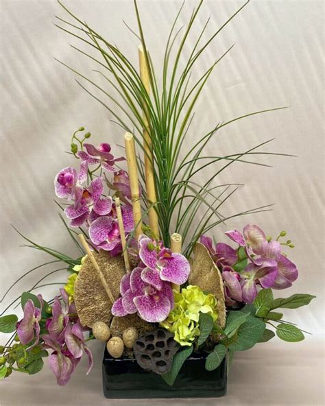 Oriental Garden Silk Flower Arrangement Creative Floral Designs