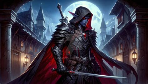 Dark Drow Assassin Uzdrind By Wizardryai On Deviantart