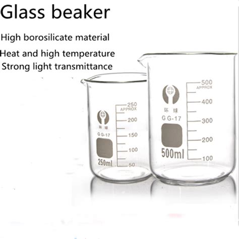 Capacity 10ml 100ml Low Form Beaker Measuring Glas Vicedeal