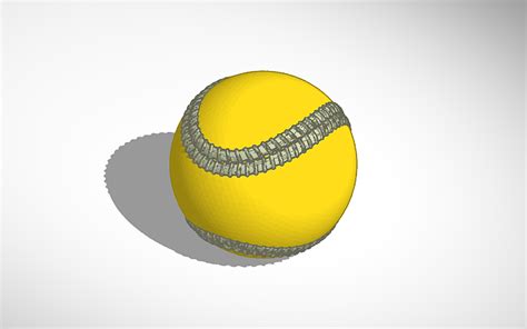 3d Design Whole Softball Baseball Tinkercad