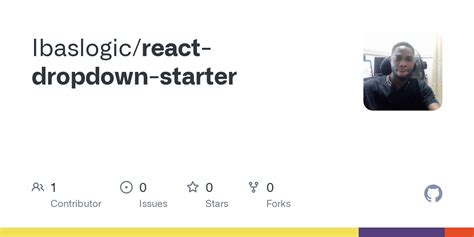 Github Ibaslogic React Dropdown Starter