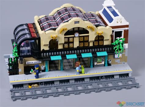 Lego Bricklink 910034 Brick Cross Train Station Review Brickset