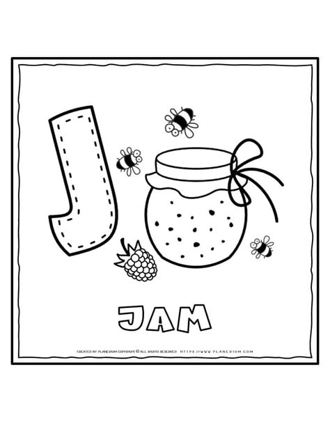 Desenhos De Letra J Para Colorir E Imprimir Pintar Grátis Online