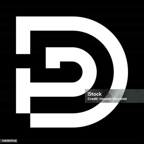 Logo Dj Minimal Icône Dune Lettre Jd Sur Fond De Luxe Idée De Logo