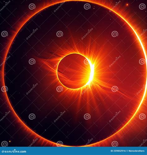 Illustration Of A Partial Solar Eclipse Stock Illustration Illustration Of Atmosphere Orbit