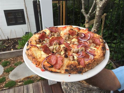 Woodfired Pork And Pepperoni My First Pizza Rpizza