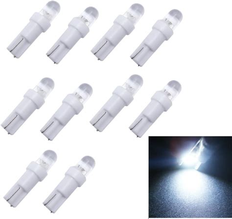 Argo T5 Bulb Led 286 White Dashboard Bulbs 12v Instrument Dash Panel
