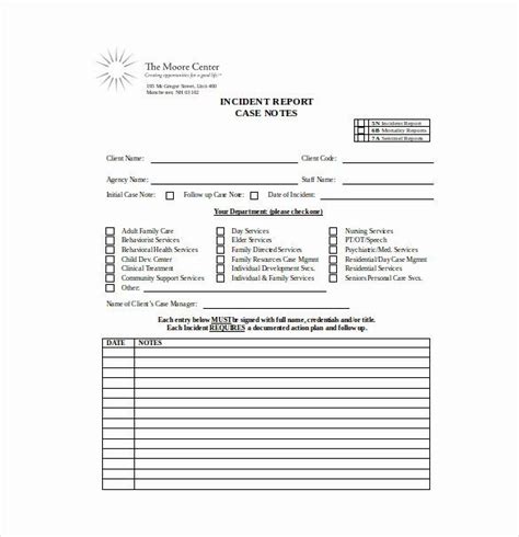 Case Notes Social Work Template Detrester Com