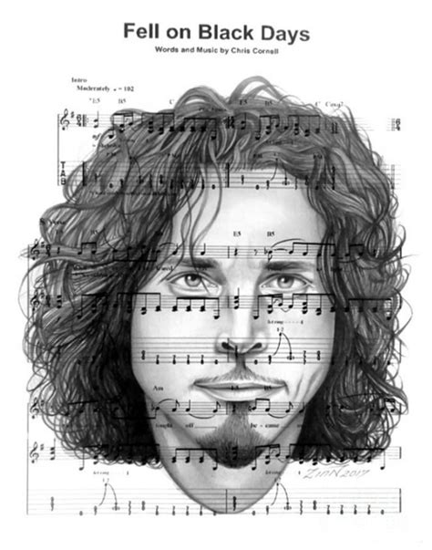 Chris Cornell Drawing By Alan Zinn Pixels