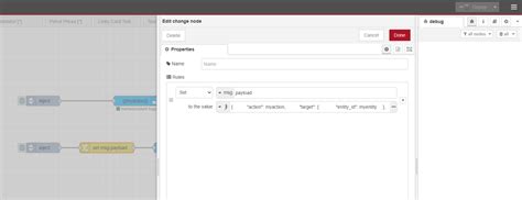Pass Entity Name To Action Node At Runtime Node Red Home Assistant