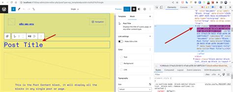 Post Title Block Post Editor Always Render Post Title As H1 · Issue