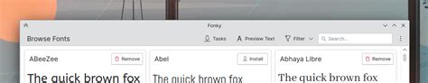 font browser application for kde plasma help needed development