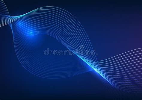 Abstract Technology Background Overlapping Curves Represent Big Data Technology Collected By