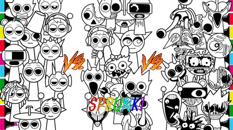 Phase 2 Sprunki Coloring Pages