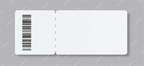 Premium Vector Ticket Empty Template Concert Movie Theater Boarding