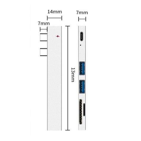 Usb Hub Sd Tf Card Reader Aluminum Alloy Multi Typ Vicedeal