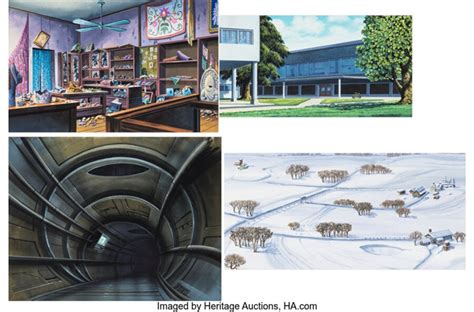 The Real Adventures Of Jonny Quest Background Color Keys Original Art