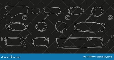 Collection Of Swirling Lines In Elements Irregular Shape Oval