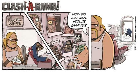 Ep16 Barbarian Barber Store Clash A Rama Coc Comic Version