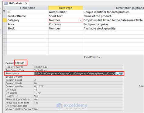 Using The Lookup Wizard To Create Dropdown Selections For Tables In