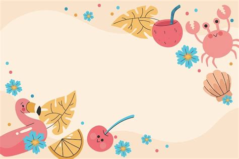 귀여운 여름 배경 이미지 Freepik에서 무료 다운로드