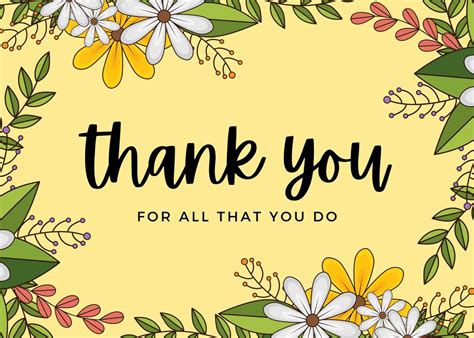 Thank You Card Diy Flowers At Anglea Ramos Blog