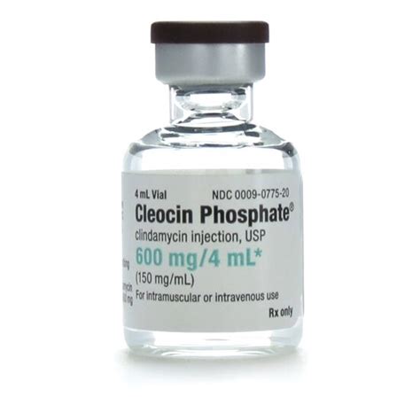 Cleocin Phosphate® Clindamycin Injection 150 Mg Ml Single Dose Vial 4