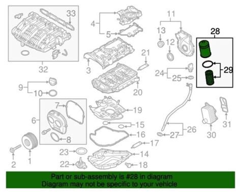 New Oem Vw Engine Oil Filter Housing 06l115401b Golf R A3 S3 Tts 1 8l 2