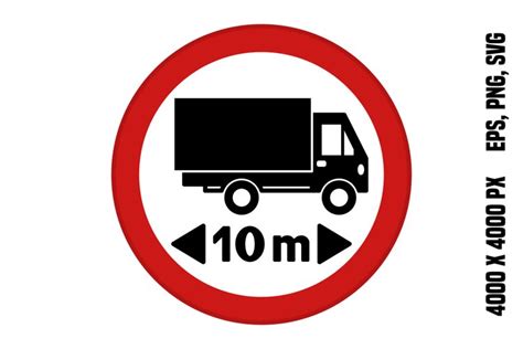 Red Length Limit Sign