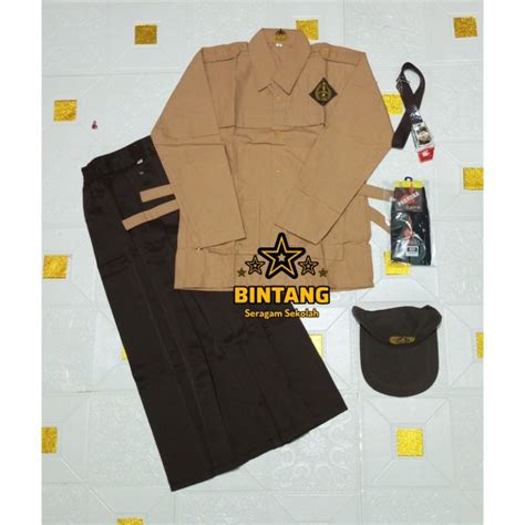 Jual Seragam Sekolah Pramuka Smp Anak Cewek Setelan Baju Pramuka Tali