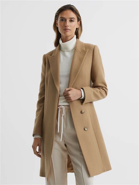 Reiss Harlow Wool Blend Mid Length Coat Reiss Australia