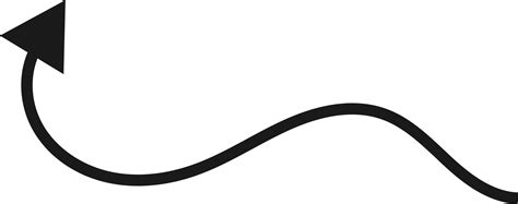 Hand Drawn Curved Arrow Shape Arrow Line Png