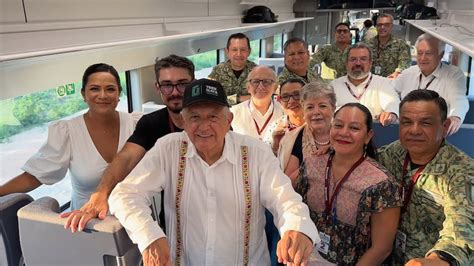 Amlo Completes First Supervision Tour Aboard The Maya Train