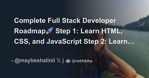 Complete Full Stack Developer Roadmap Step Learn HTML CSS And JavaScript Step Learn Git