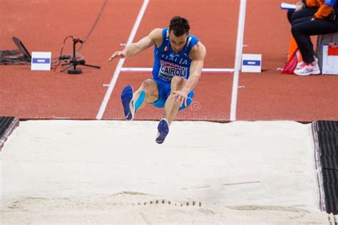 Atletismo Cairoli Simone Heptathlon Del Hombre Salto De Longitud