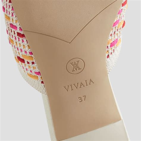Juliet Square Toe Heeled Sandals In Multi Pink Crochet Sustainable