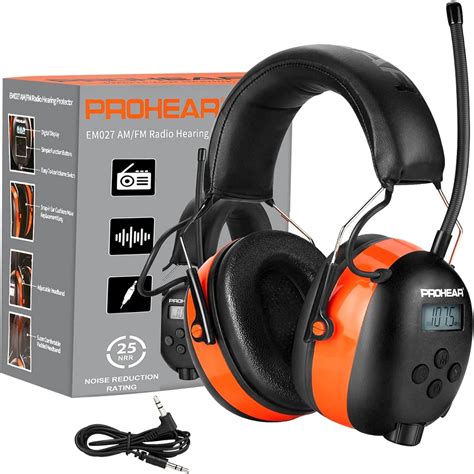 Prohear Am Fm Radio Hearing Protection Earmuffs For Work Mowing