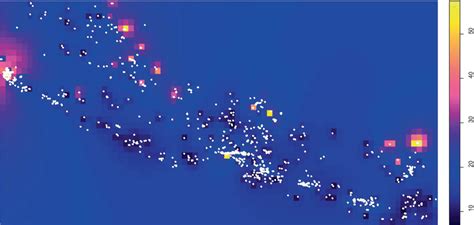 Spatially Interpolated Frp For Nepal With White Dots As Observed Values Download Scientific