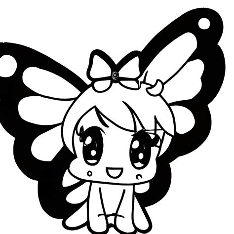 Taylor Swift Chibi Outline