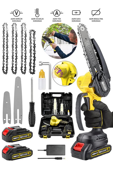 Graizer Alman 128 Vf 10 Ah Akülü Dal Kesme Budama Testere Bıçkı