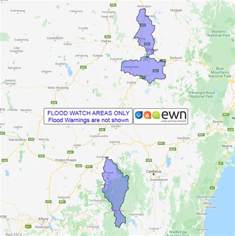 Nsw Flood Watch Tumut Belubula And Bell Rivers And Molong Creek Ewn