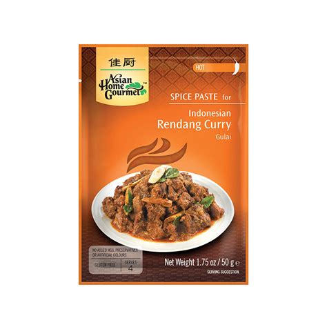 Asian Home Gourmet Spice Paste For Indonesian Rendang Curry 175 Oz