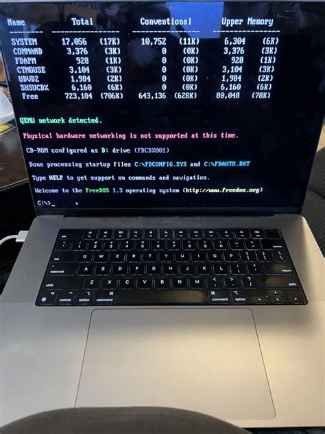Running Lowend On Highend Running Freedos On A Macbook M1 Apple Silicon With Qemu Lowendbox