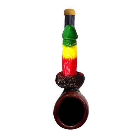 Rasta Ding Dong Penis Mini And Small Pipe Wholesale Head Shop Pichincha Ts