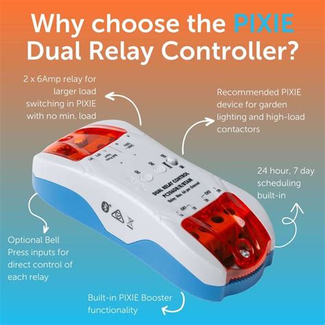 Sal Pixie Dual Relay Controller Pc206dr R Btam Pixie Partners Rgb