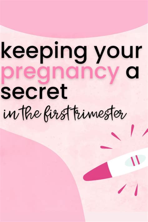 8 Tips To Keep Your Pregnancy A Secret In The First Trimester