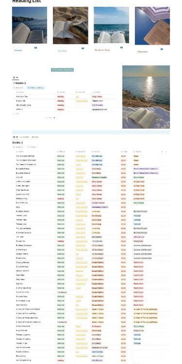 Notion Reading List Book Nooks Books Reading