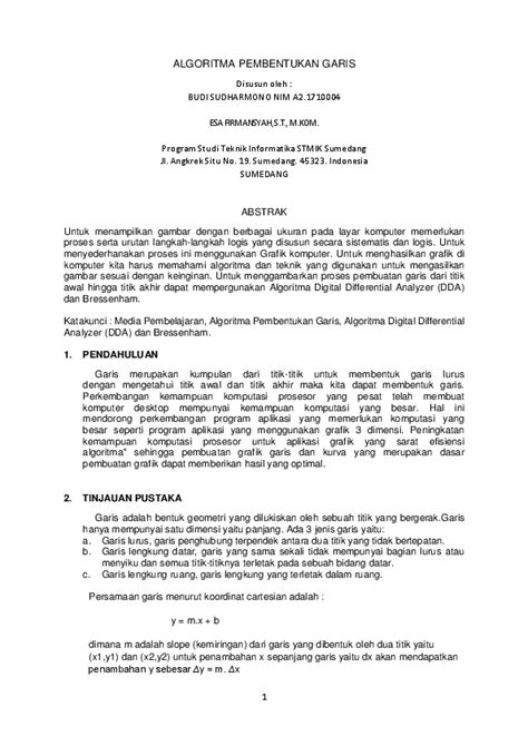 Doc Algoritma Pembentukan Garis