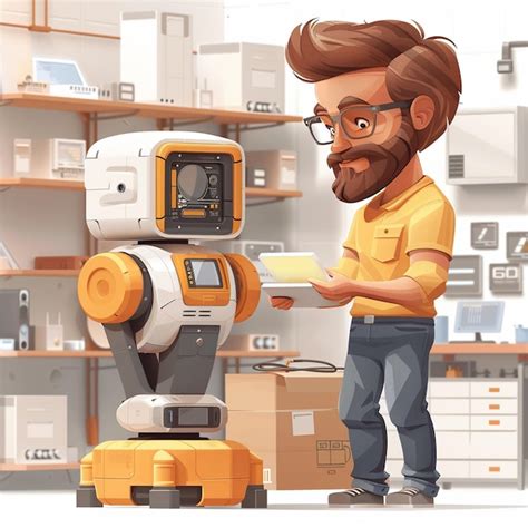 Game Designer It Auditor In A Robotics Lab Abstract Design Premium Ai Generated Image