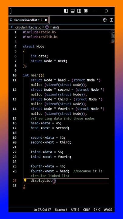 Circular Linked List ꧁ Traversal On Circular Linked List C Coding Circularlinkedlist